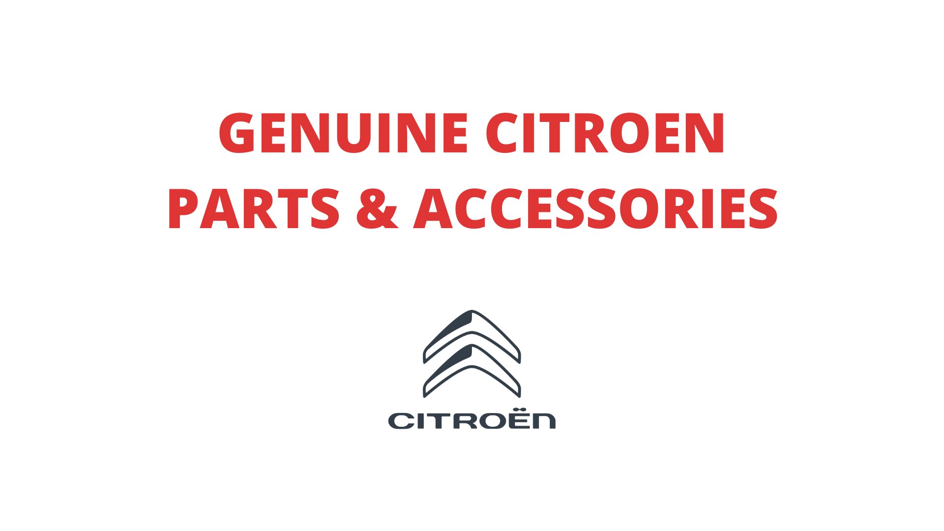 Genuine Citroen Parts & Accessories | Charles Hurst Citroen